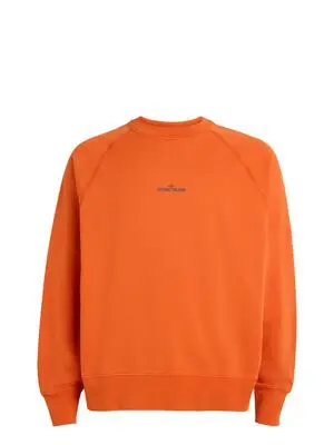 Stone Island Desert Print Oversized Sweatshirt - Orange