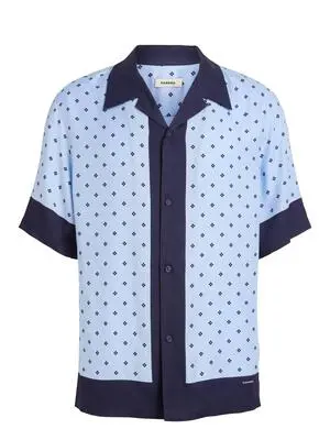 Sandro Micro-cross Print Shirt - Blue