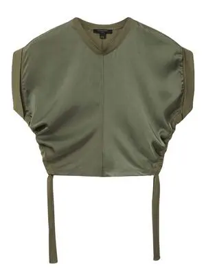 ALLSAINTS Satin Mira T-shirt - Green