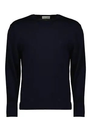 Officine Générale Crew-neck Long-sleeve Sweater - Navy