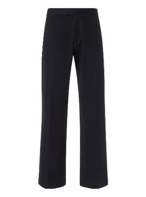 TOM FORD Cotton Drill Wide-leg Pants - Black