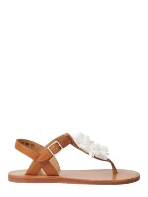 POM D'API Plagette Leather Thong Sandals - Brown