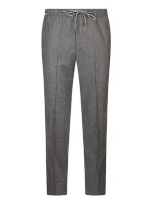 Corneliani Drawstring Trousers - Gray