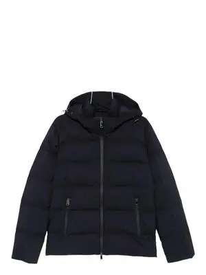 Paul & Shark Hooded Quilted Jacket - Black