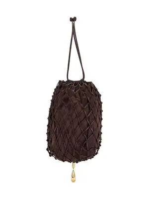 Savette Macrame Pouch Bag - Coffee