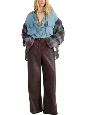 Momoni Pitanga Silk Shirt - Blue