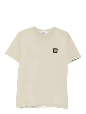 Stone Island Logo-patch T-shirt - Neutrals