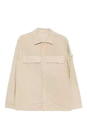 Stone Island Logo-patch Pocket Shirt - Neutrals
