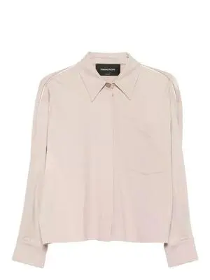 Fabiana Filippi Monili-trimmed Chest-pocket Shirt - Neutrals
