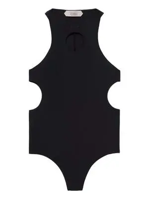 Off-White Meteor Cut-out Bodysuit - Black