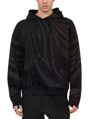 Roberto Cavalli Zebra-print Hoodie - Black