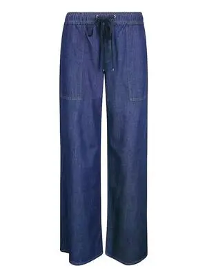 7 For All Mankind Halona Wide-leg Jeans - Blue