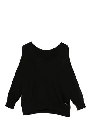 Liviana Conti V-neck Sweater - Black