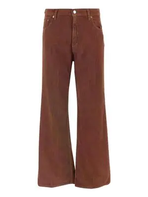 HAIKURE Corduroy Straight-leg Jeans - Brown