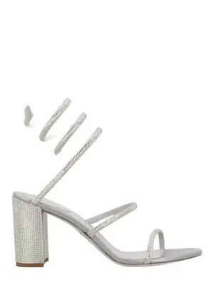 Rene Caovilla Cleo Crystal-embellished Sandals - Silver