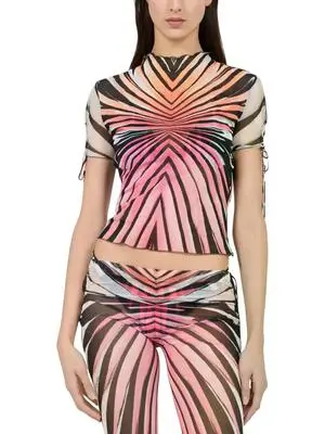 Roberto Cavalli Zebra-print T-shirt - Orange