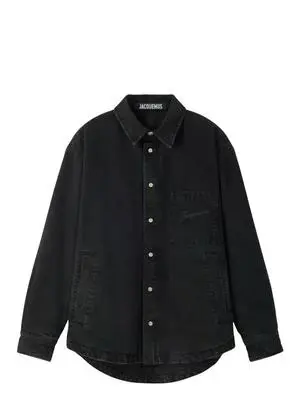 Jacquemus Denim Button-up Shirt - Black