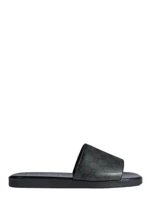 Gucci Gg Slide Sandals - Grey