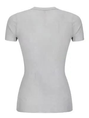 JAMES PERSE Ribbed-knit T-shirt - Grey