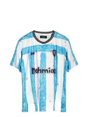 NAHMIAS Scribble Print T-shirt - Blue