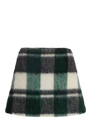 PATOU A-line Mini Skirt - Green