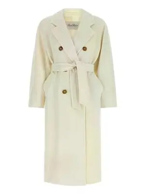 Max Mara Max Mara Madame Icon Double-Breasted Coat Neutrals