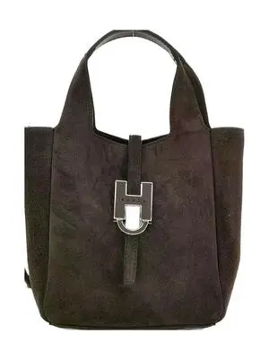 Hogan Mini Suede Tote Bag - Brown
