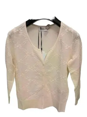 Marella Floral-embroidered V-neck Cardigan - Neutrals