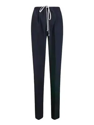 Rick Owens Dietrich Drawstring Trousers - Black