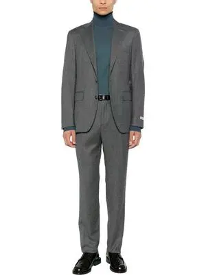 Canali Single-breasted Buttoned Suit - Grey