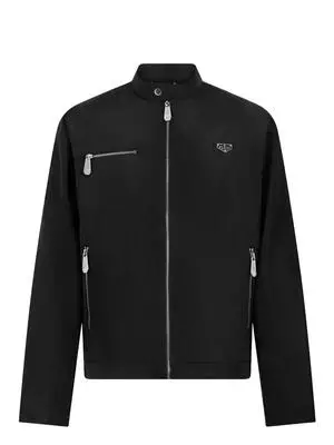 Philipp Plein Nylon Motor Jacket - Black