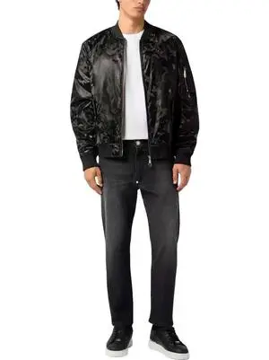 PHILIPP PLEIN Philipp Plein Camouflage Nylon Bomber Jacket