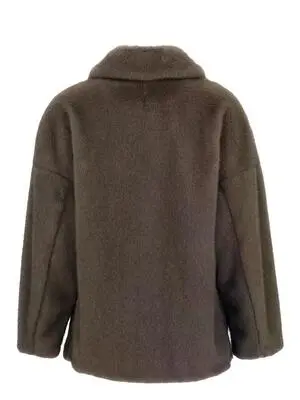 Herno Faux Fur Patch Pocket Jacket - Grey