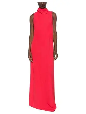 Bcbgmaxazria High-neck Maxi Dress - Red