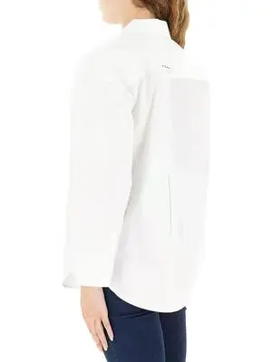 Armani Exchange Logo-motif Chest-pocket Shirt - White