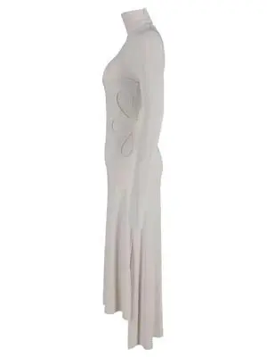 Victoria Beckham Cutout Midi Dress - Neutrals