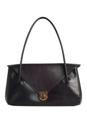 Marni East West Leather Shoulder Bag - Brown