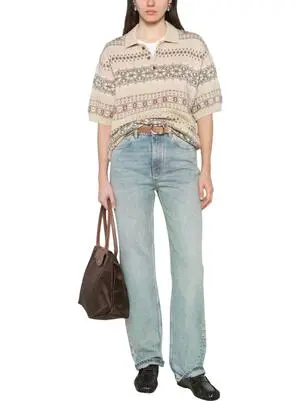 GOLDEN GOOSE Cotton Straight-leg Jeans - Blue