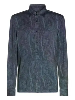 Etro Paisley-print Shirt - Blue