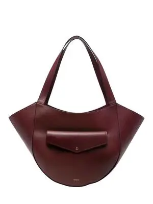 WANDLER Hortensia Slouch Tote Bag - Red