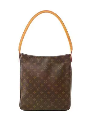 LOUIS VUITTON Louis Vuitton Monogram Canvas Looping Shoulder Bag Brown