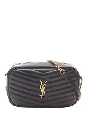 Saint Laurent Mini Lou Cross Body Bag - Black