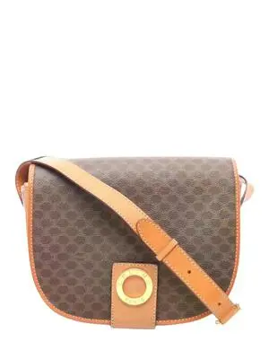 Celine 2000s Macadam Shoulder Bag - Brown
