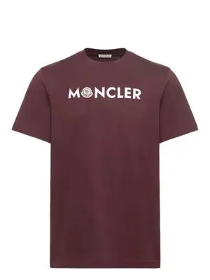 Moncler Logo-print Cotton T-shirt - Red