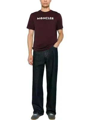 Moncler Logo-print Cotton T-shirt - Red