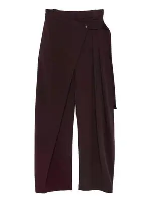 Pinko Wrap Front Trousers - Red