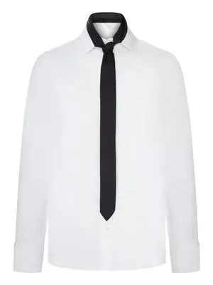 Sacai Integrated-tie Shirt - White
