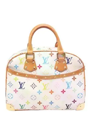 LOUIS VUITTON 2004 Trouville Monogram Multicolor Tote Bag - White