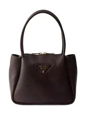 Prada Liaison Small Leather Handbag - Brown