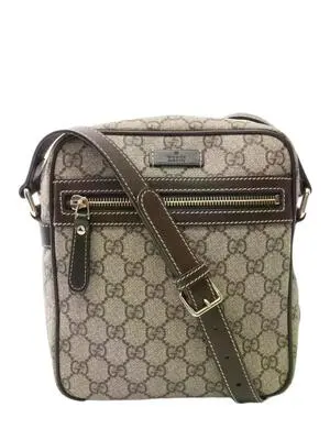 Gucci Gg-supreme Monogram Shoulder Bag - Neutrals